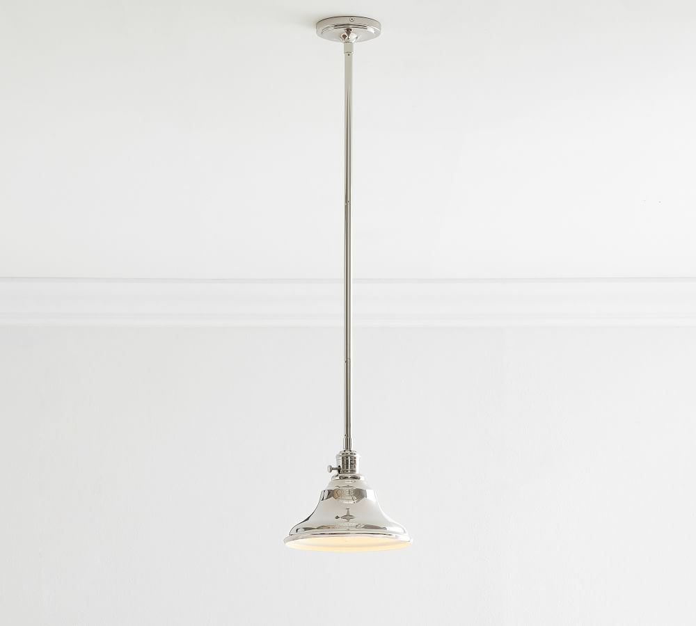 Curved Metal Bell Pole Pendant | Pottery Barn