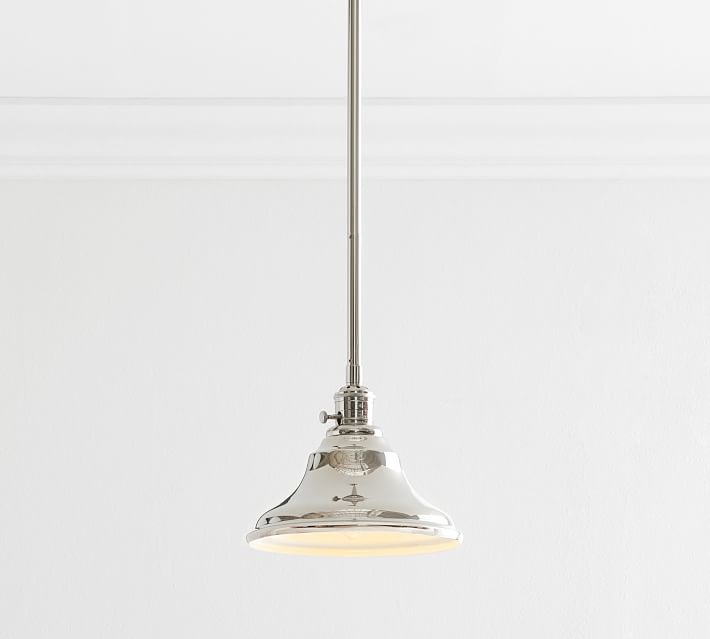 Curved Metal Bell Pole Pendant | Pottery Barn