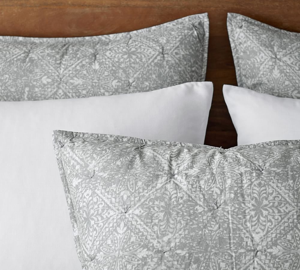 Mila Handcrafted Organic Cotton Quilt & Shams | Pottery Barn