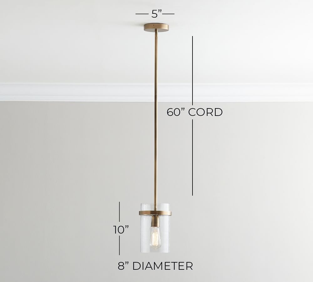 Laurel Glass Pendant | Pottery Barn