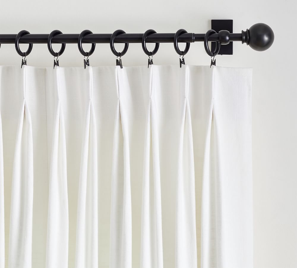 Emery Linen Pinch Pleat Curtain | Pottery Barn