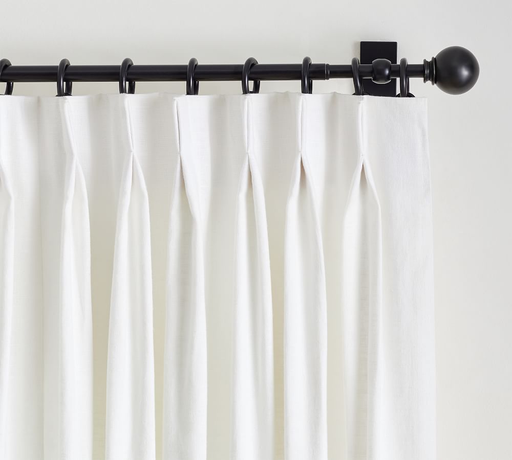 Emery Linen Pinch Pleat Curtain | Pottery Barn