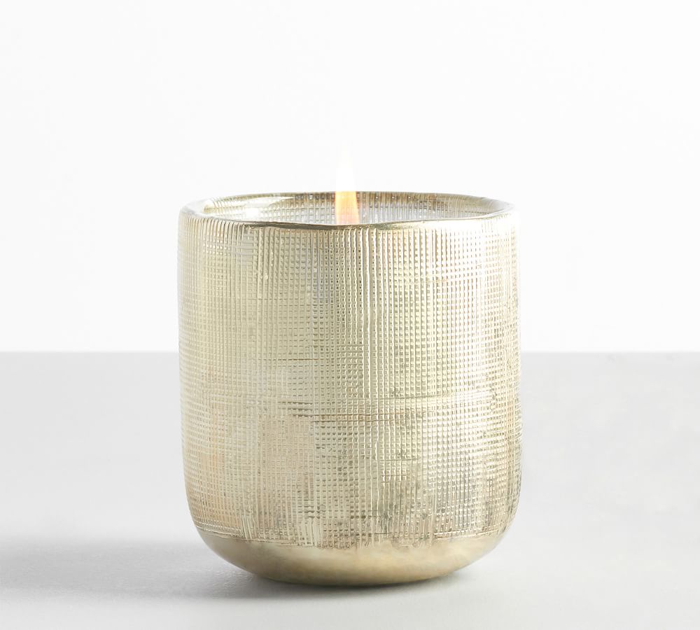 Textured Modern Glass Candles | Pottery Barn