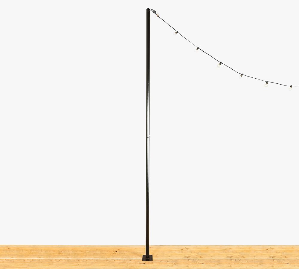 Outdoor Bistro Standing String Light Posts | Pottery Barn