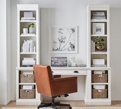 Aubrey 28.5" x 84" End Cap Corner Bookcase | Pottery Barn