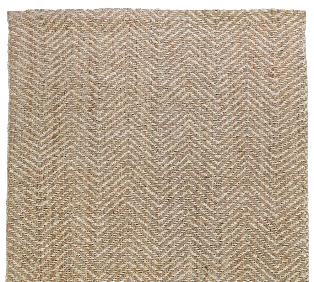 Benton Herringbone Jute Rug | Pottery Barn
