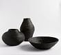 Woven Rattan Vase Collection, Black | Pottery Barn