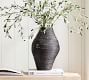 Woven Rattan Vase Collection, Black | Pottery Barn
