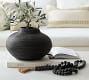 Woven Rattan Vase Collection, Black | Pottery Barn