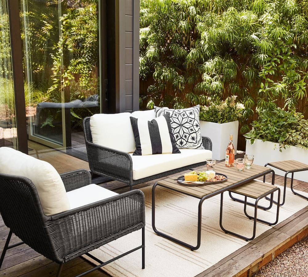 Tulum All-Weather Wicker 24.5" Patio Lounge Chair | Pottery Barn