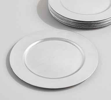 Set of 12 Caterer's Box Gilt Charger Plates | Pottery Barn