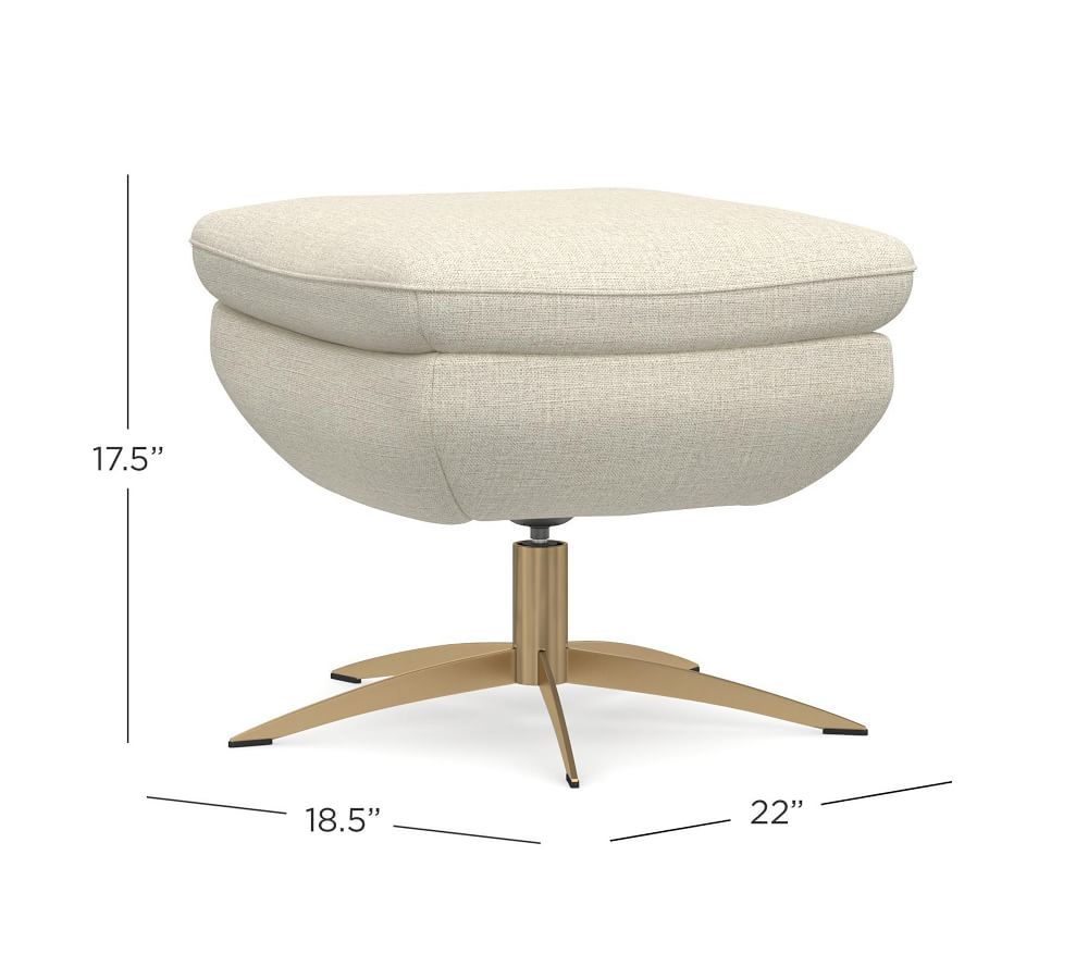 Wells Upholstered Ottoman | Pottery Barn