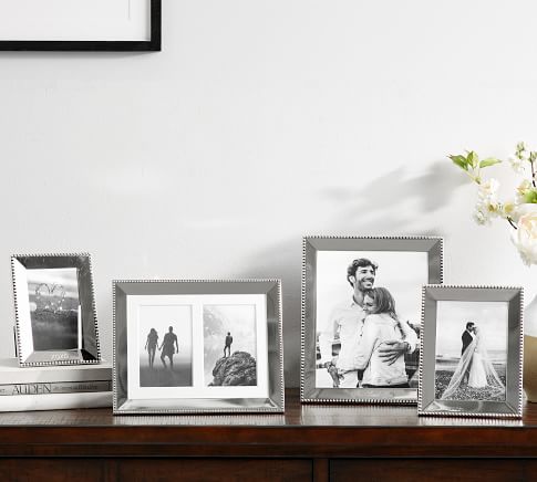 Personalized Silver-Plated Engravable Frames | Pottery Barn