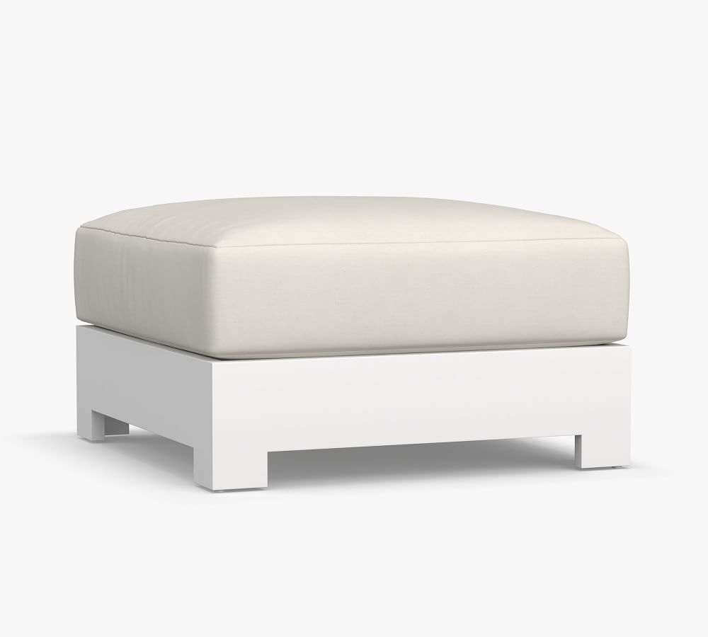 Malibu Metal Platform Ottoman | Pottery Barn