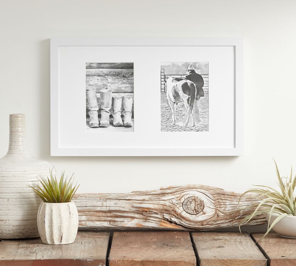 Multi-Mat Wood Gallery Tabletop Frames | Pottery Barn