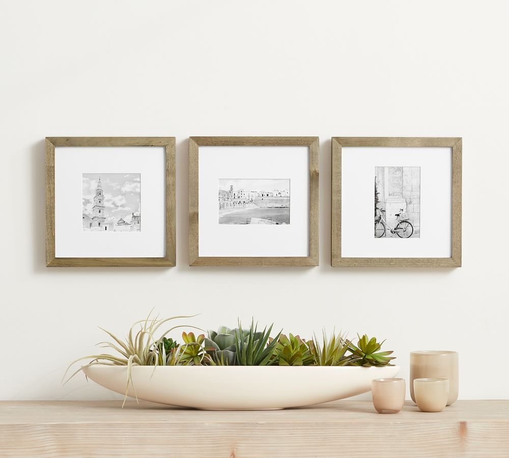 Multi-Mat Wood Gallery Tabletop Frames | Pottery Barn