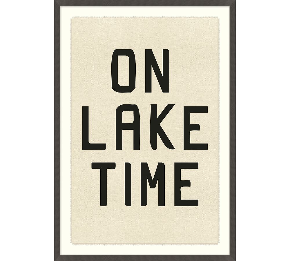 Lake Banner Framed Print | Pottery Barn