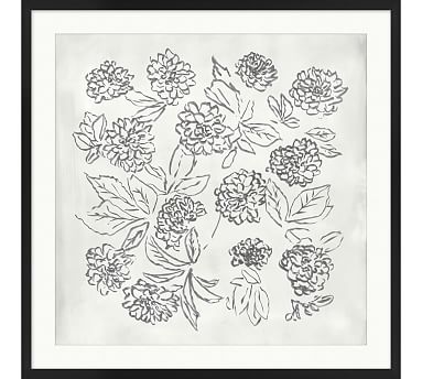 Blooming Sketch 4 Framed Print | Pottery Barn