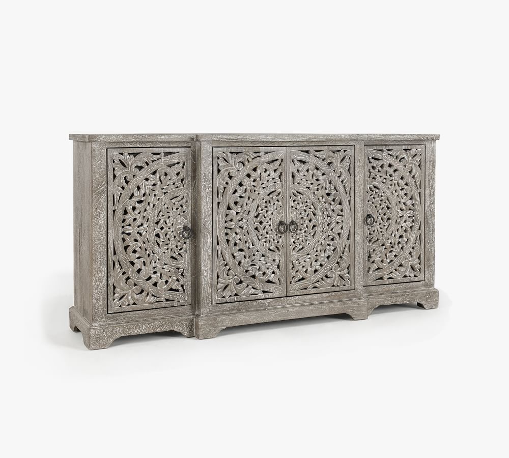 Virginia Carved Wood Buffet Table | Pottery Barn