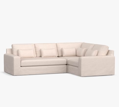 Big Sur Square Arm Furniture Slipcovers | Pottery Barn