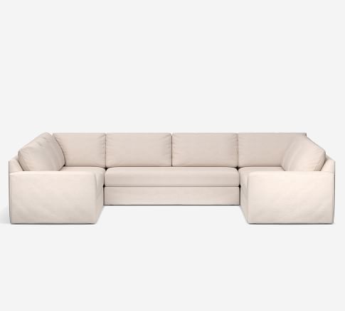 Big Sur Square Arm Furniture Slipcovers | Pottery Barn