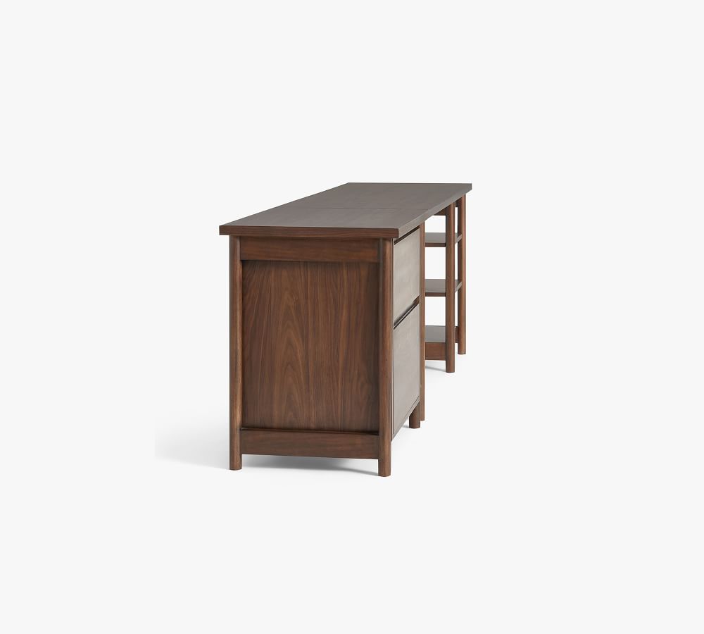 Bloomquist L-Shape Desk with Lateral File Cabinet | Pottery Barn