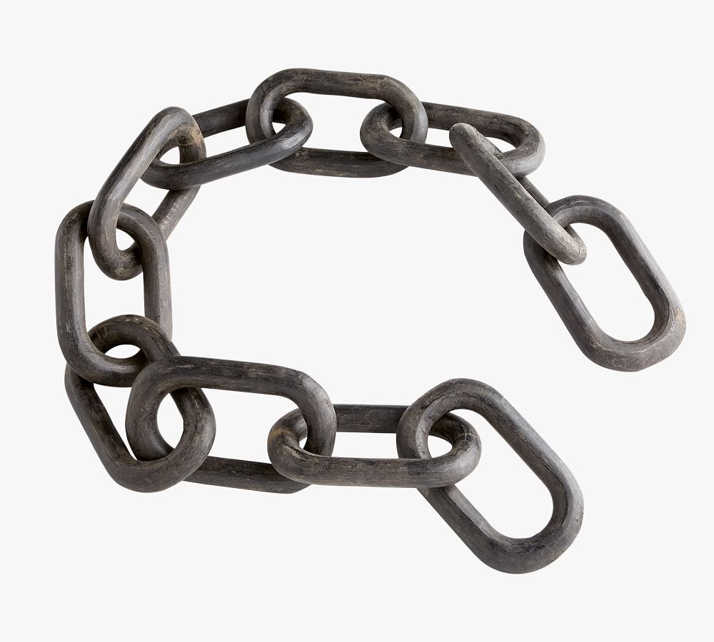 Oversized Recycled Wood Decorative Chain | Pottery Barn