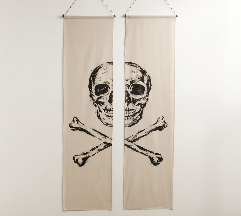 Skeleton Banner - Set of 2 | Pottery Barn
