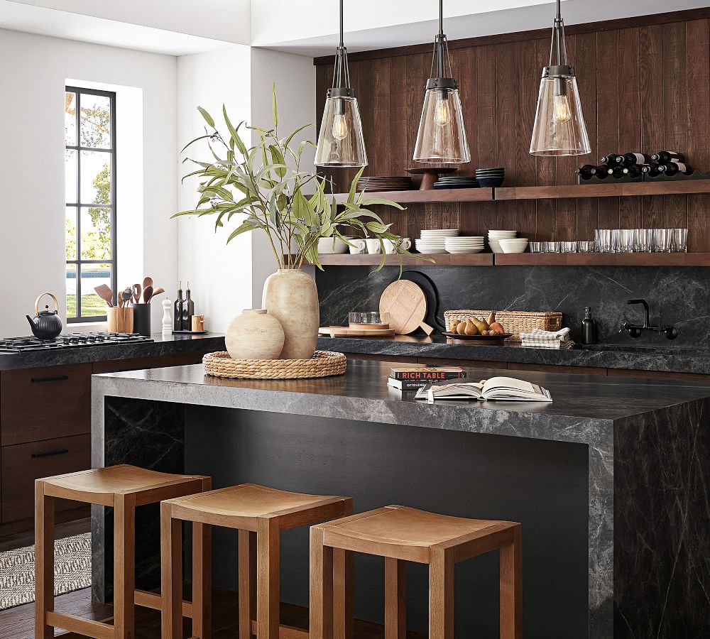 Brighton Floating Wood Shelves | Pottery Barn