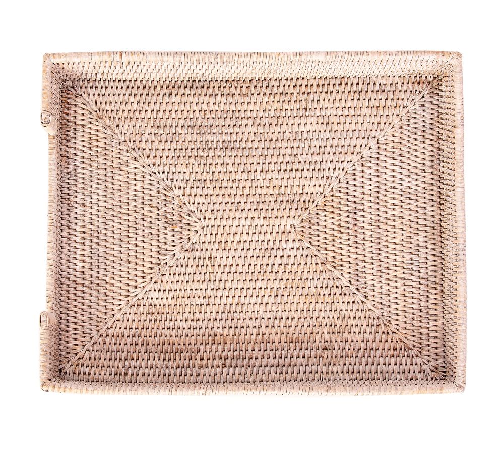 Tava Handwoven Rattan Office Paper Tray | Pottery Barn