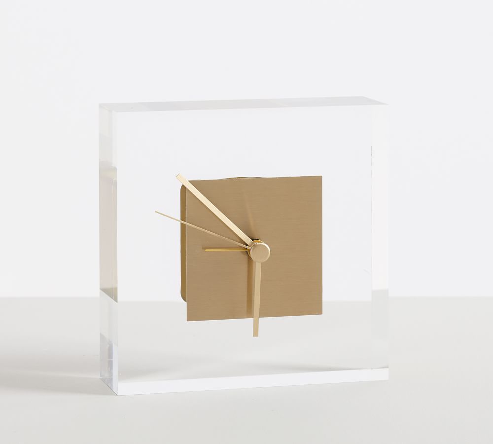 Acrylic Desktop Clock | Pottery Barn