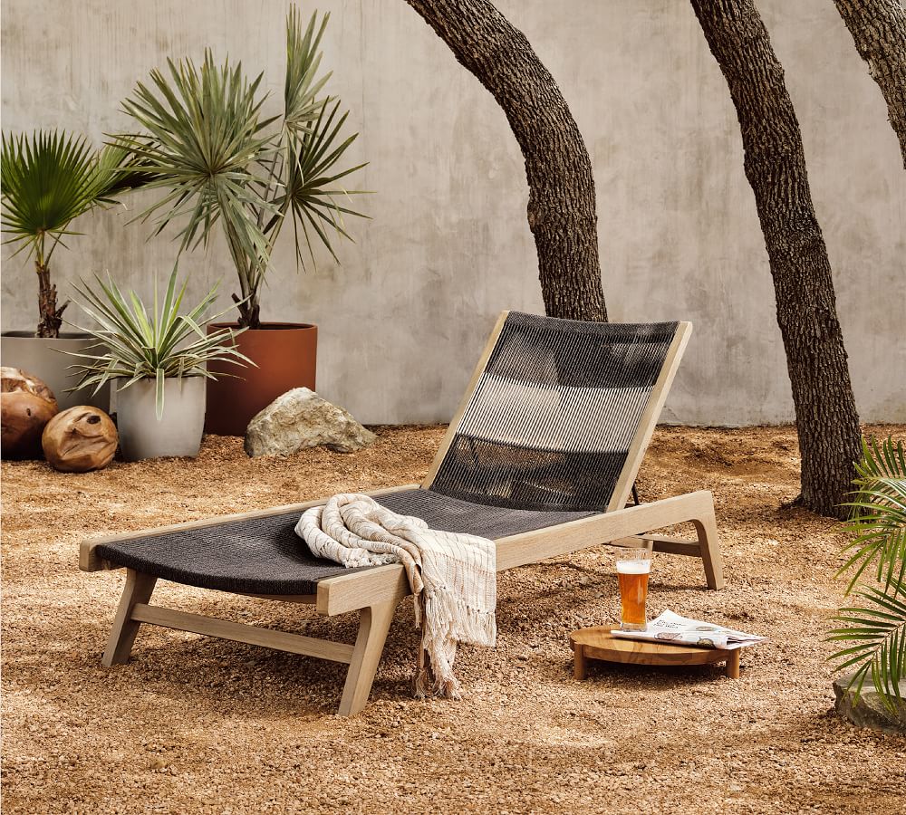 Teak Outdoor Tray | Pottery Barn