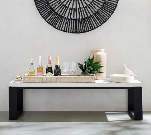 Malibu Woven Console Table | Pottery Barn