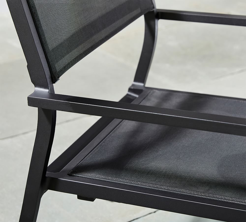 Fiji Metal & Mesh Stackable Lounge Chair | Pottery Barn