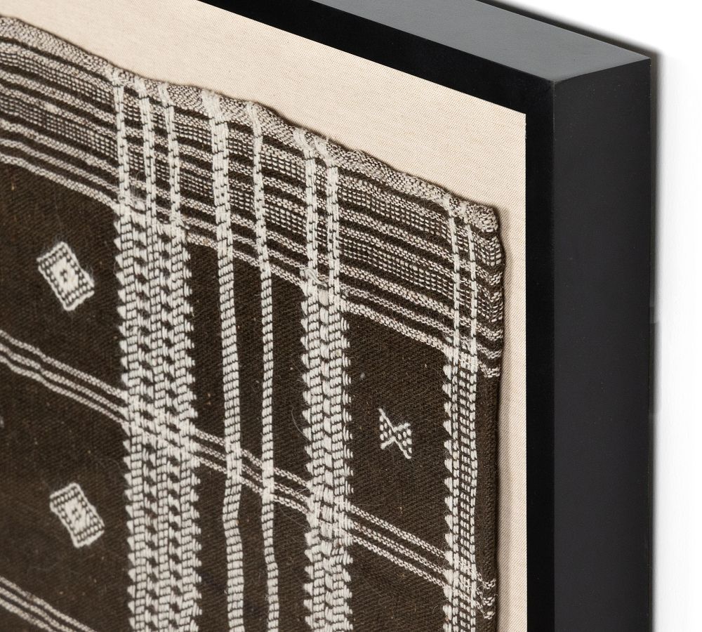 Suna Rustic Textile Framed Wall Art | Pottery Barn