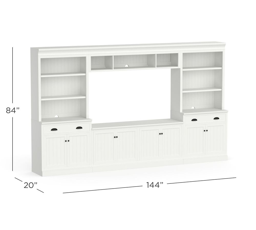 Aubrey 6-Piece Entertainment Center | Pottery Barn