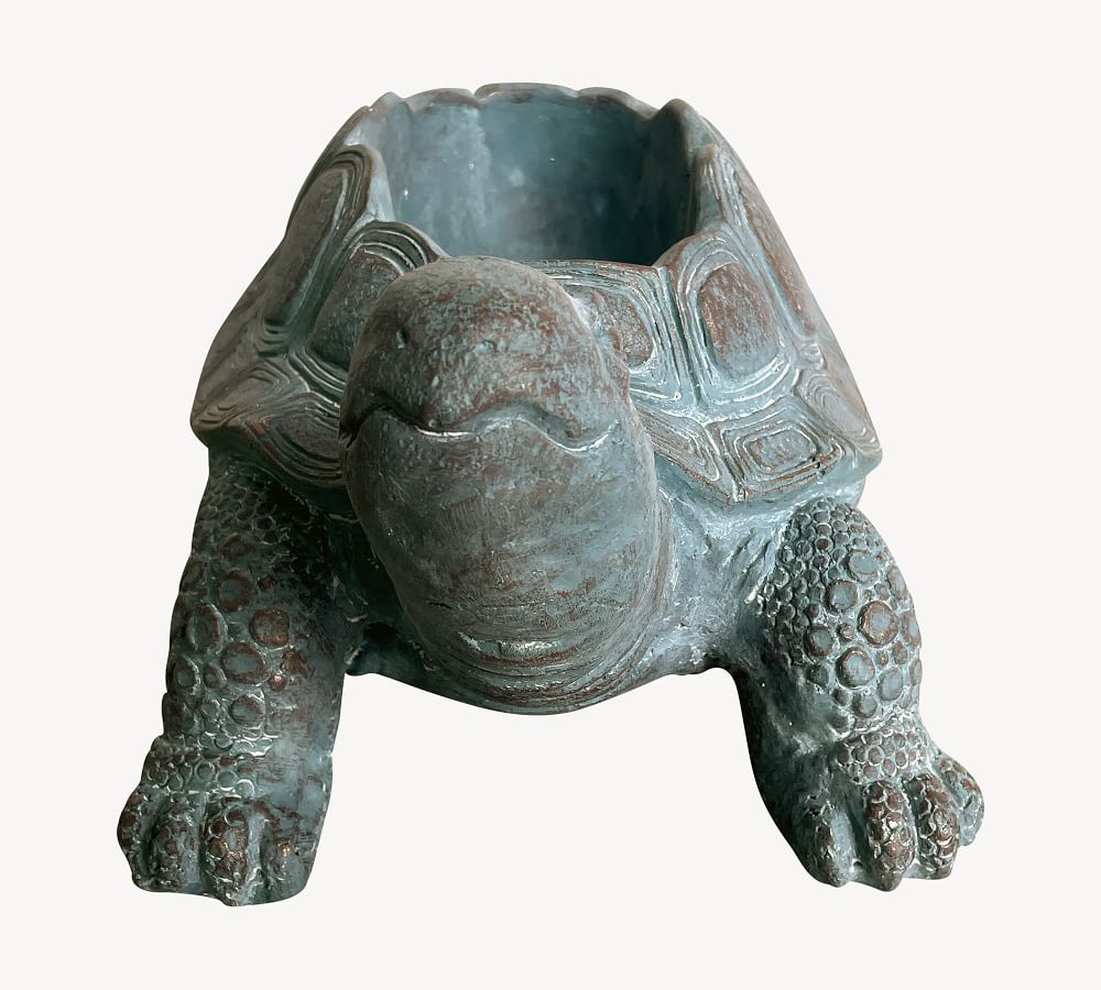 Turtle Garden Object Planter | Pottery Barn