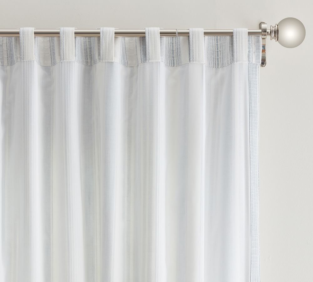 OPEN BOX: Hawthorn Striped Cotton Curtain | Pottery Barn