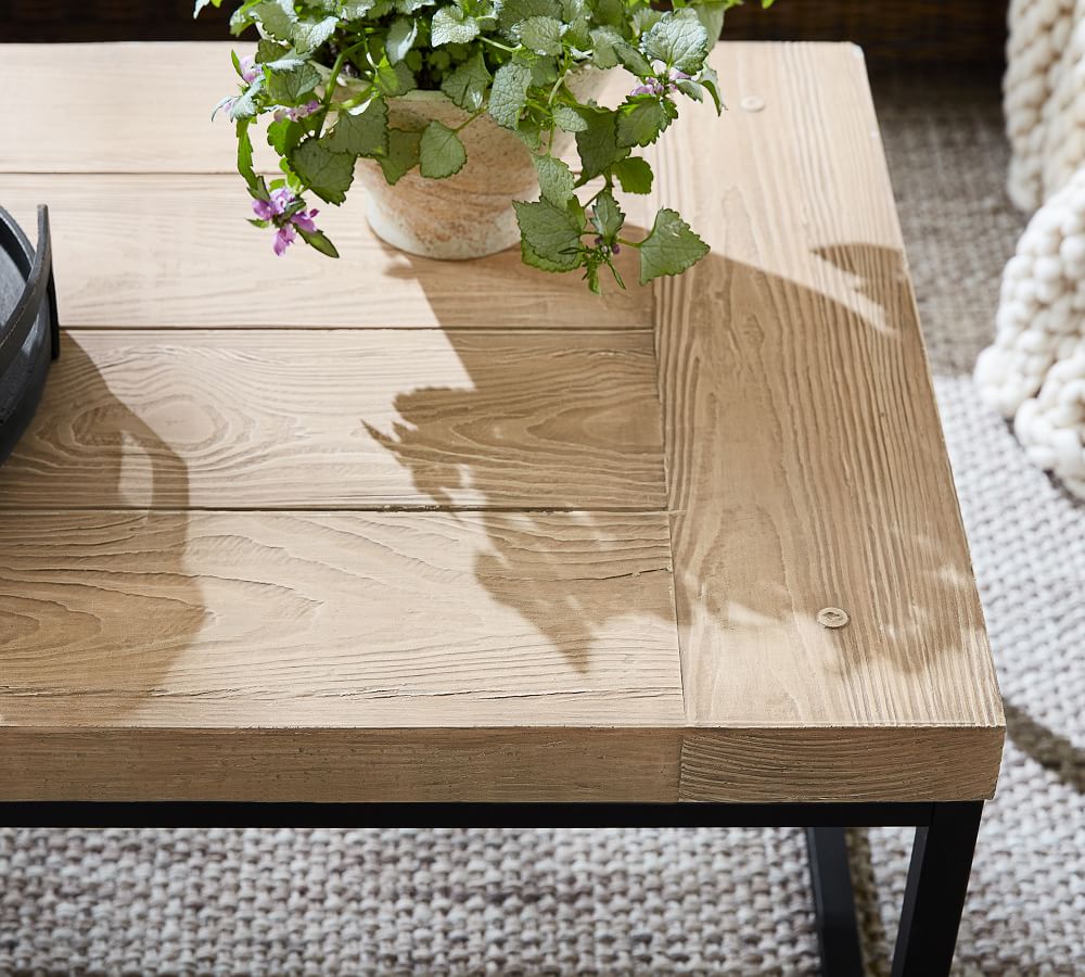 Malcolm Indoor/Outdoor 48" Rectangular Coffee Table | Pottery Barn