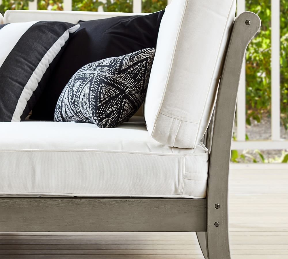 Chatham Armless Outdoor Sectional Set, Honey | Pottery Barn