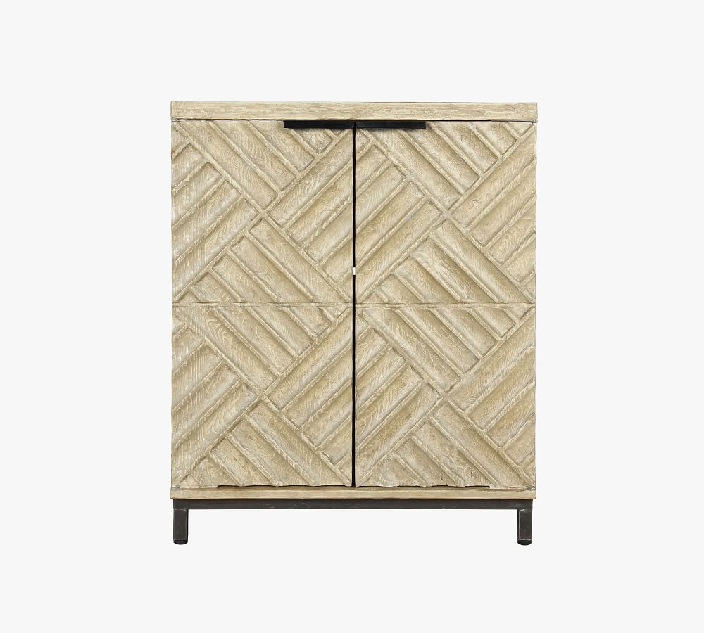 Dorothy 31.5" x 38.5" Reclaimed Wood Storage Cabinet | Pottery Barn