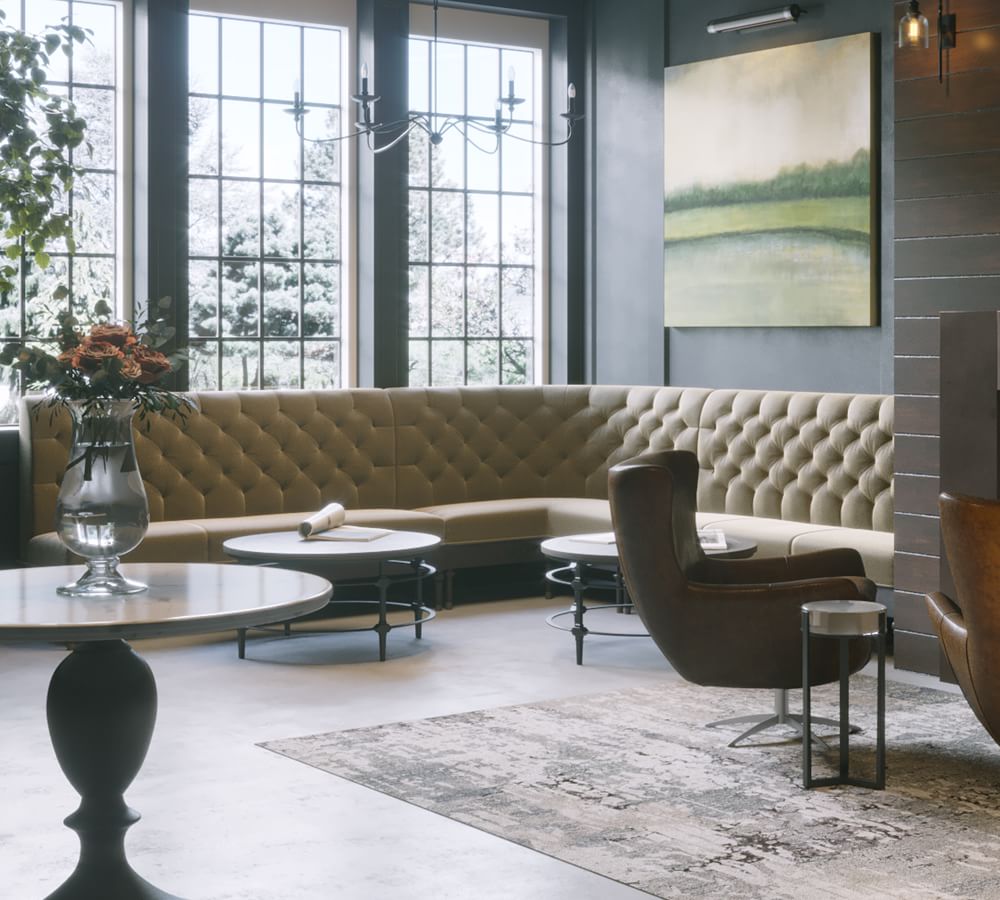Hayworth Upholstered Modular Banquette | Pottery Barn