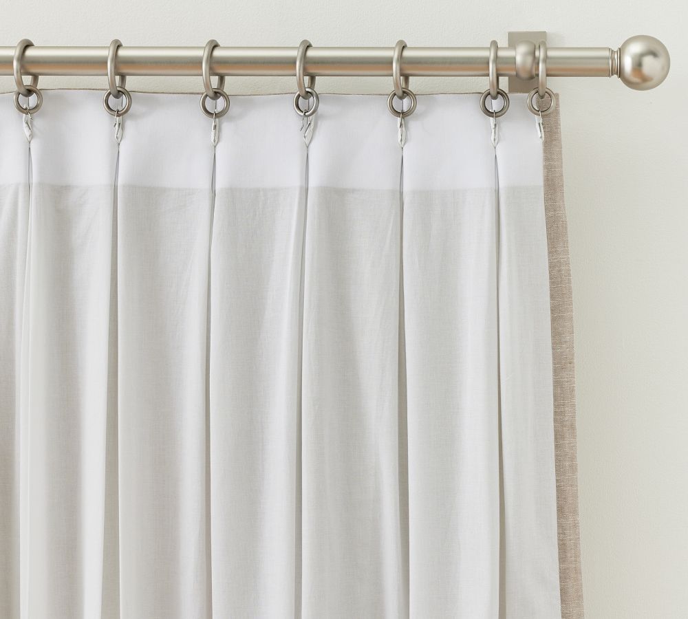 Emery Linen Pinch Pleat Curtain | Pottery Barn
