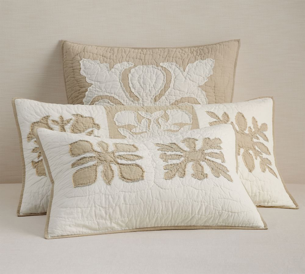Aloha Handcrafted Cotton Patchwork Quilted Sham | Pottery Barn