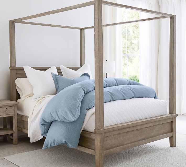Farmhouse Canopy Bed | Wooden Beds | Pottery Barn