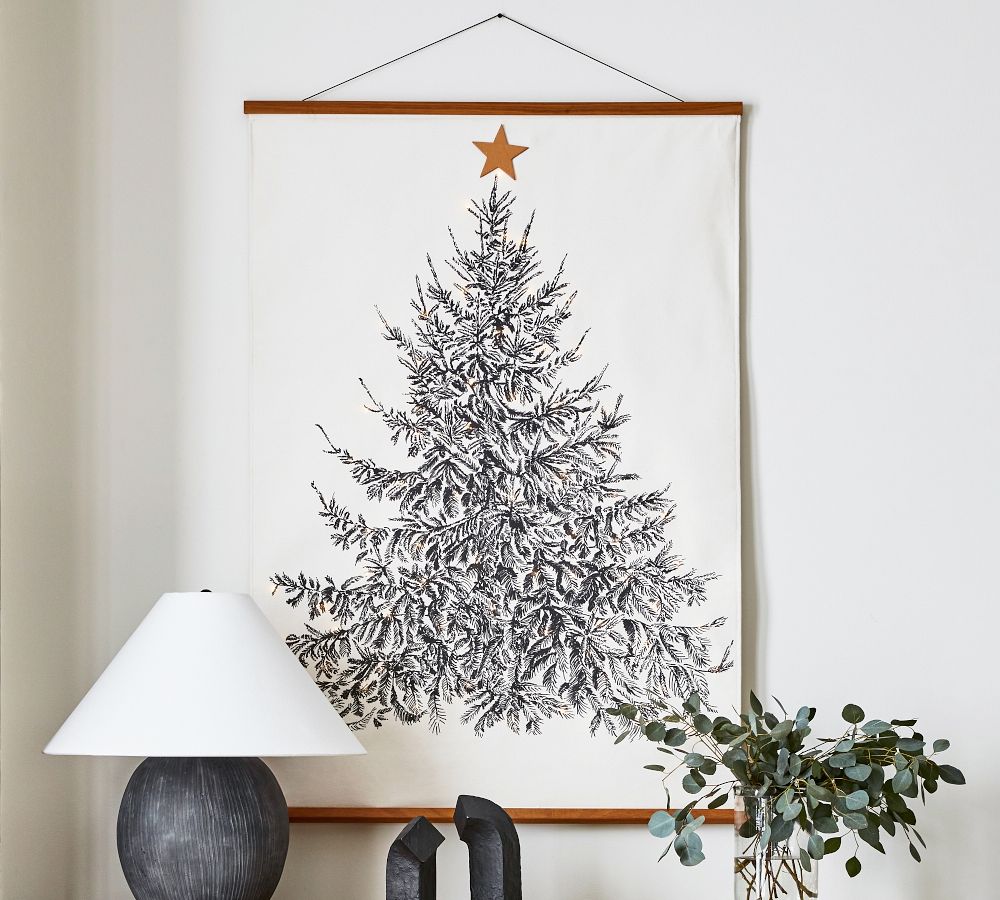 Lit Holiday Tree Banner | Pottery Barn