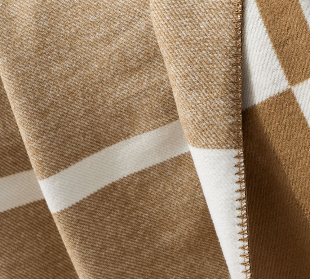 Personalized Windowpane Throw | Pottery Barn