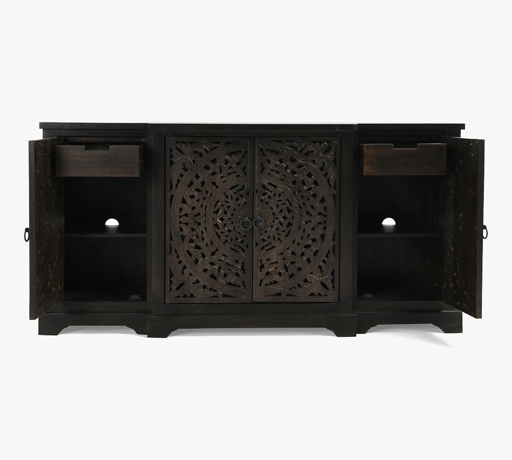 Virginia Carved Wood Buffet Table | Pottery Barn
