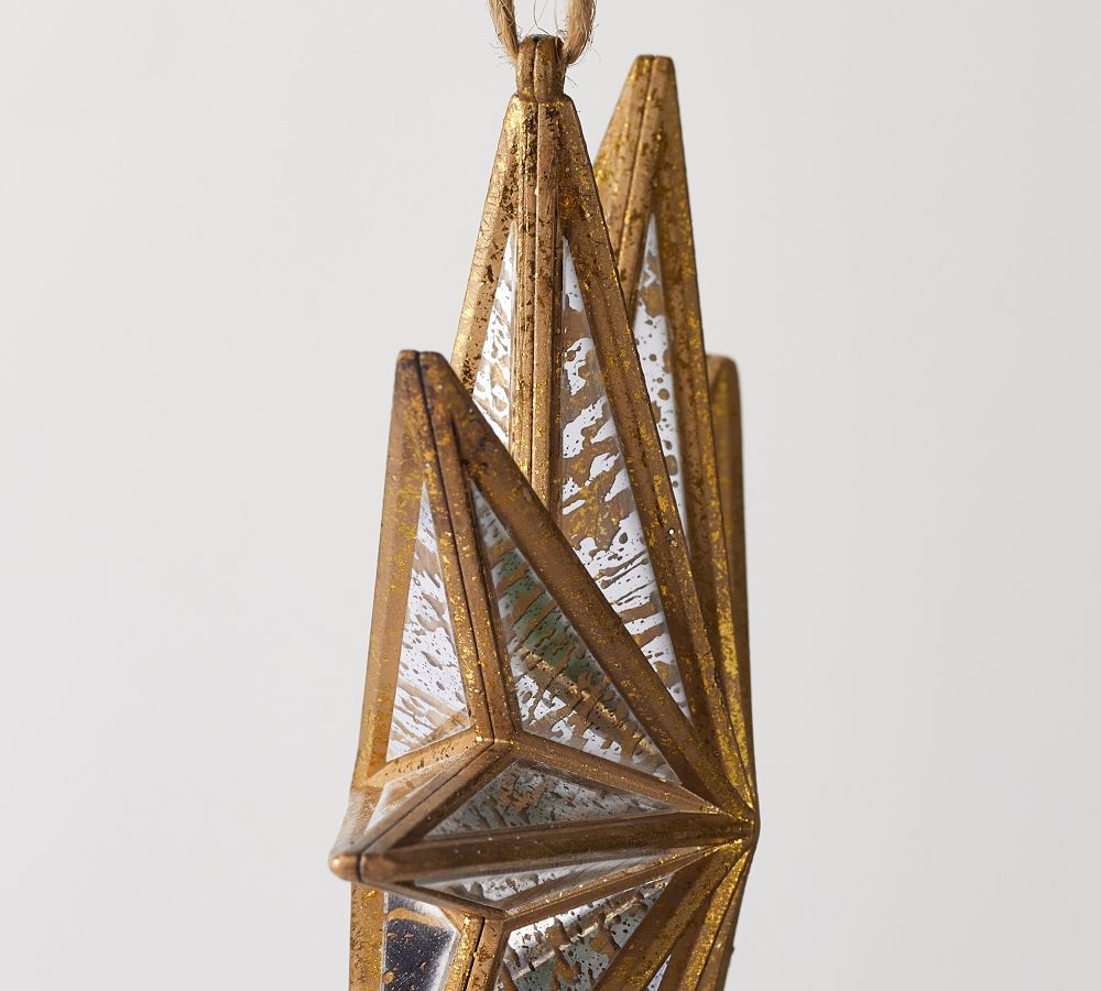 10 Point Mirrored Star Ornament | Pottery Barn