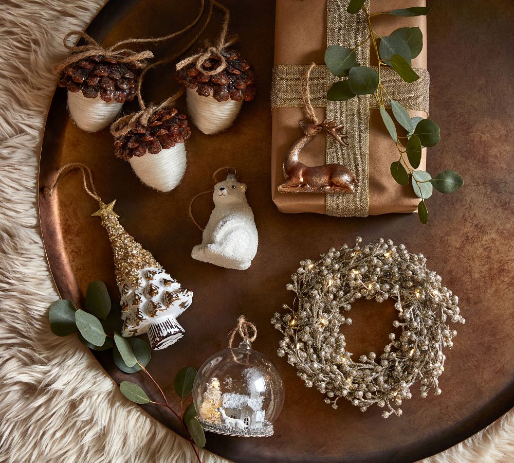 Handcrafted Acorn Cluster Ornament | Pottery Barn